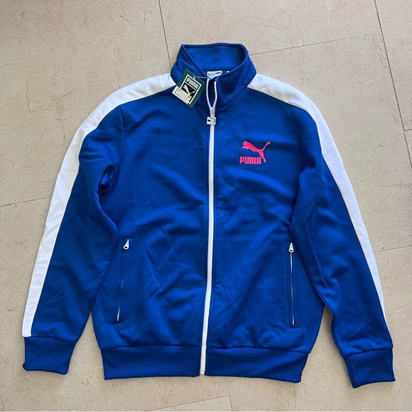 Puma | Jackets & Coats | New Puma Mens Archive T7 Track Jacket Blue In ...